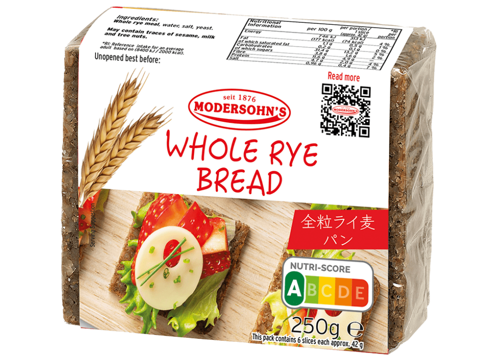 Whole Rye Bread - Modersohn Bread